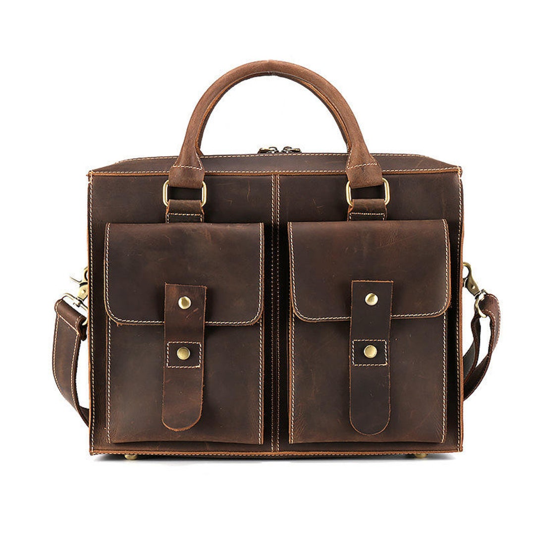 Classic Leather Bags: Handcrafted College and Doctor Bags Vintage Style ...