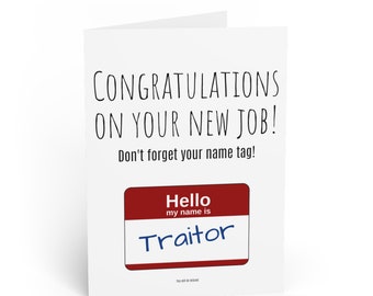 Coworker Goodbye Card Last Day Card Funny Goodbye Hand - Etsy