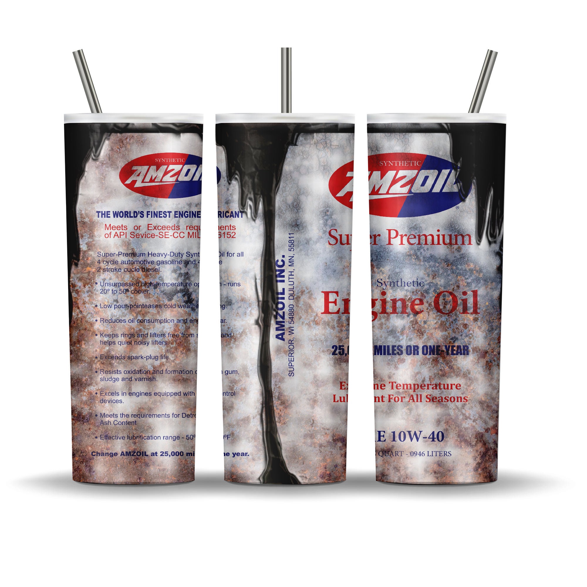 Amsoil Engine Tumbler Sublimation Design 20 Oz Amsoil Skinny - Etsy