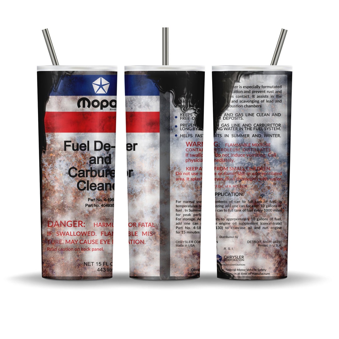20 Oz Skinny Tumbler Mopar Fuel Tumbler, Mopar Fuel Vintage Grunge ...
