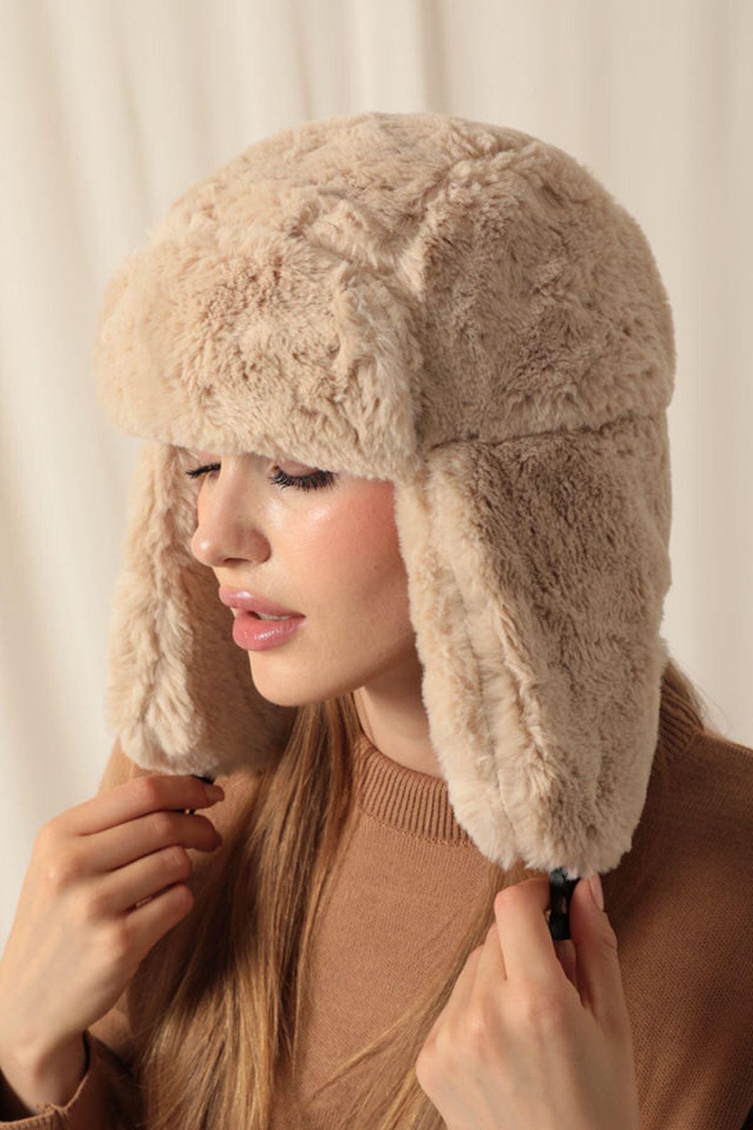 Winter Earflap Bomber Hat Warm and Cozy Trapper Hat for Women, Stylish ...