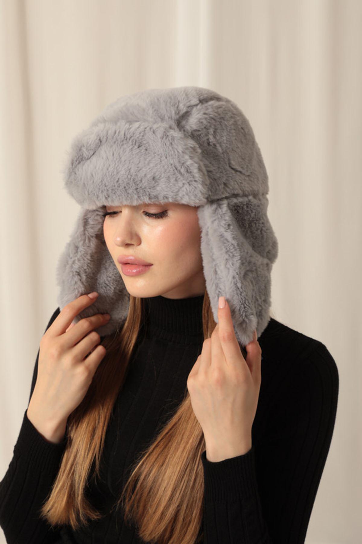 Winter Earflap Bomber Hat Warm and Cozy Trapper Hat for Women, Stylish ...