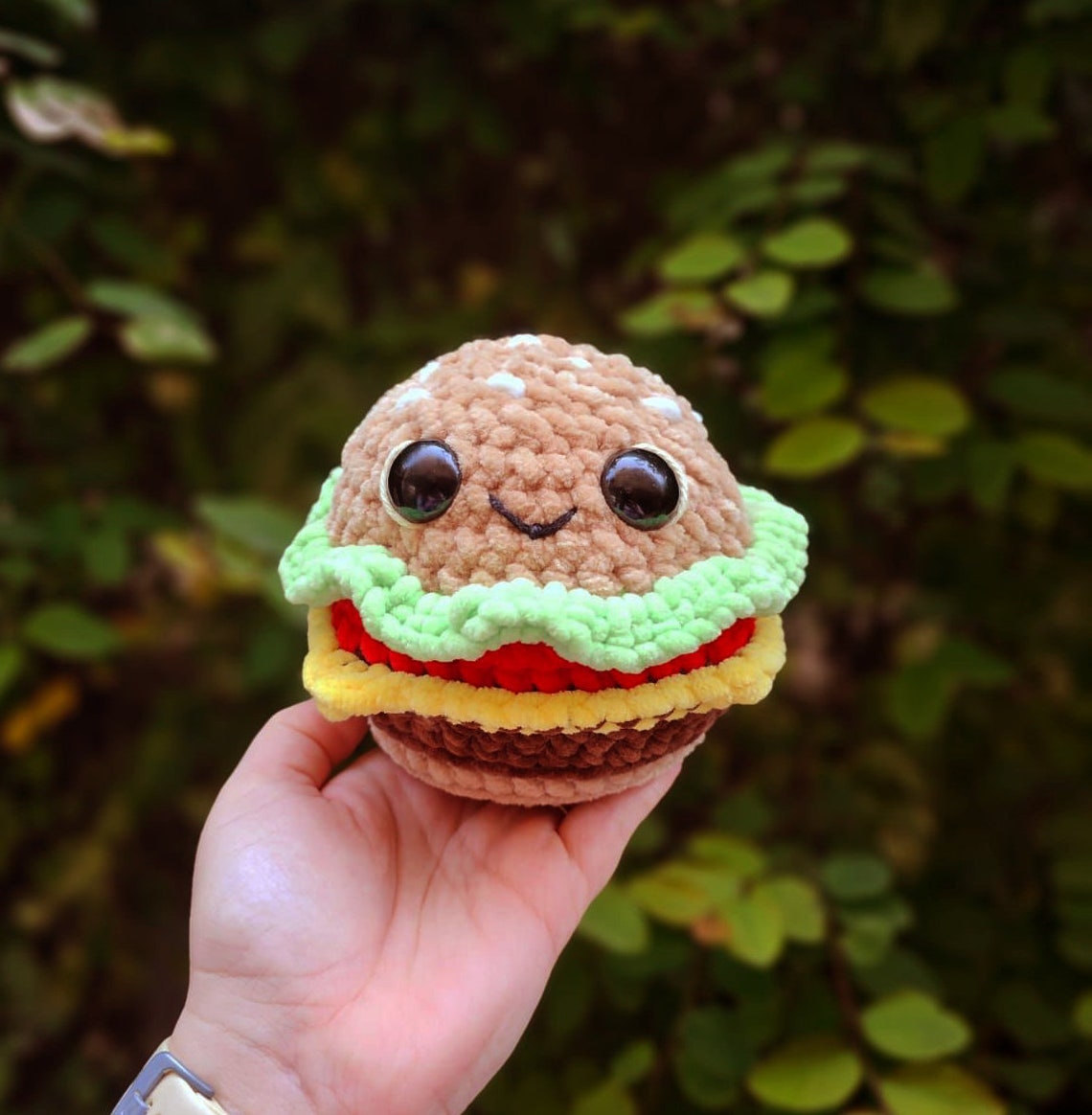 Barry the Burger No-sew PDF Printable Amigurumi Pattern - Etsy