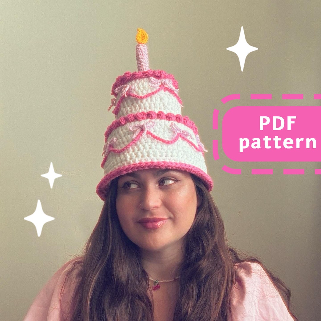 PDF Printable Birthday Girl Hat Crochet Pattern Gift - Etsy