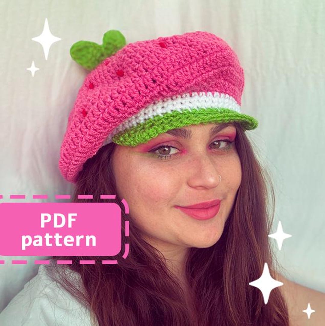 PDF Pattern Strawberry Shortcake Hat Crochet - Etsy