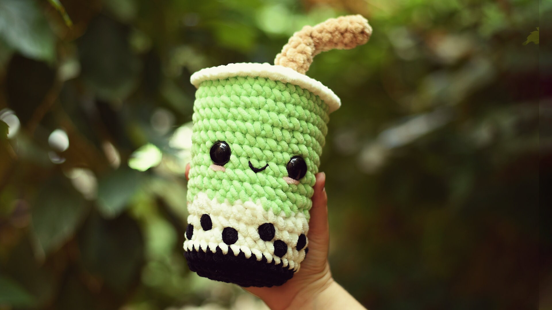 PDF Pattern Boba Tea Latte Plushie Crochet Amigurumi - Etsy