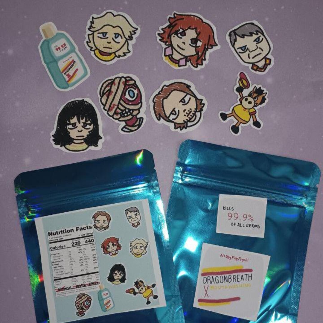 Mouthwashing Sticker Pack - Etsy