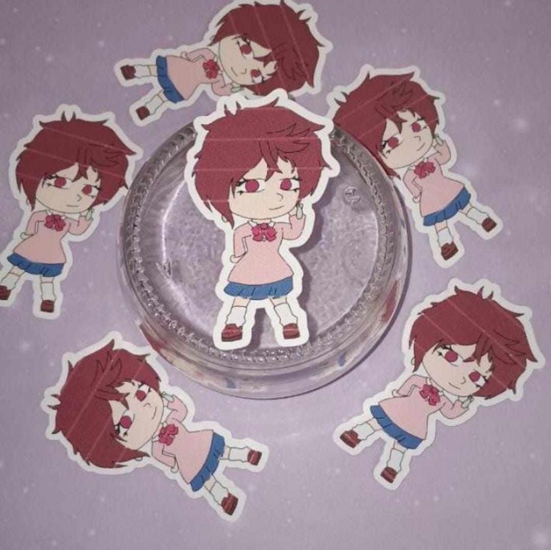 Momo - Ghost/alien Anime - Sticker - Etsy