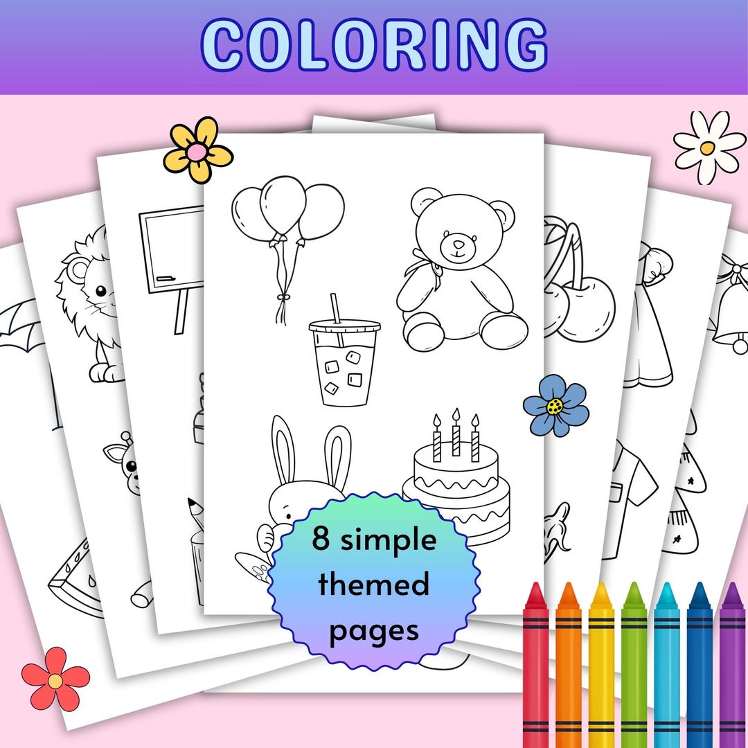 Coloring Pages for Kids | Themed Coloring Pages | Printable PDF | Cute ...
