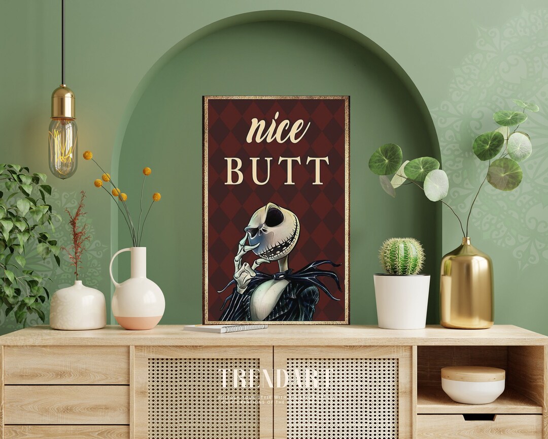Skeleton Crew Nice Butt Poster Funny Skeleton Vintage - Etsy