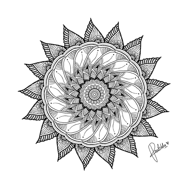 Mandala Portrait Art - Etsy