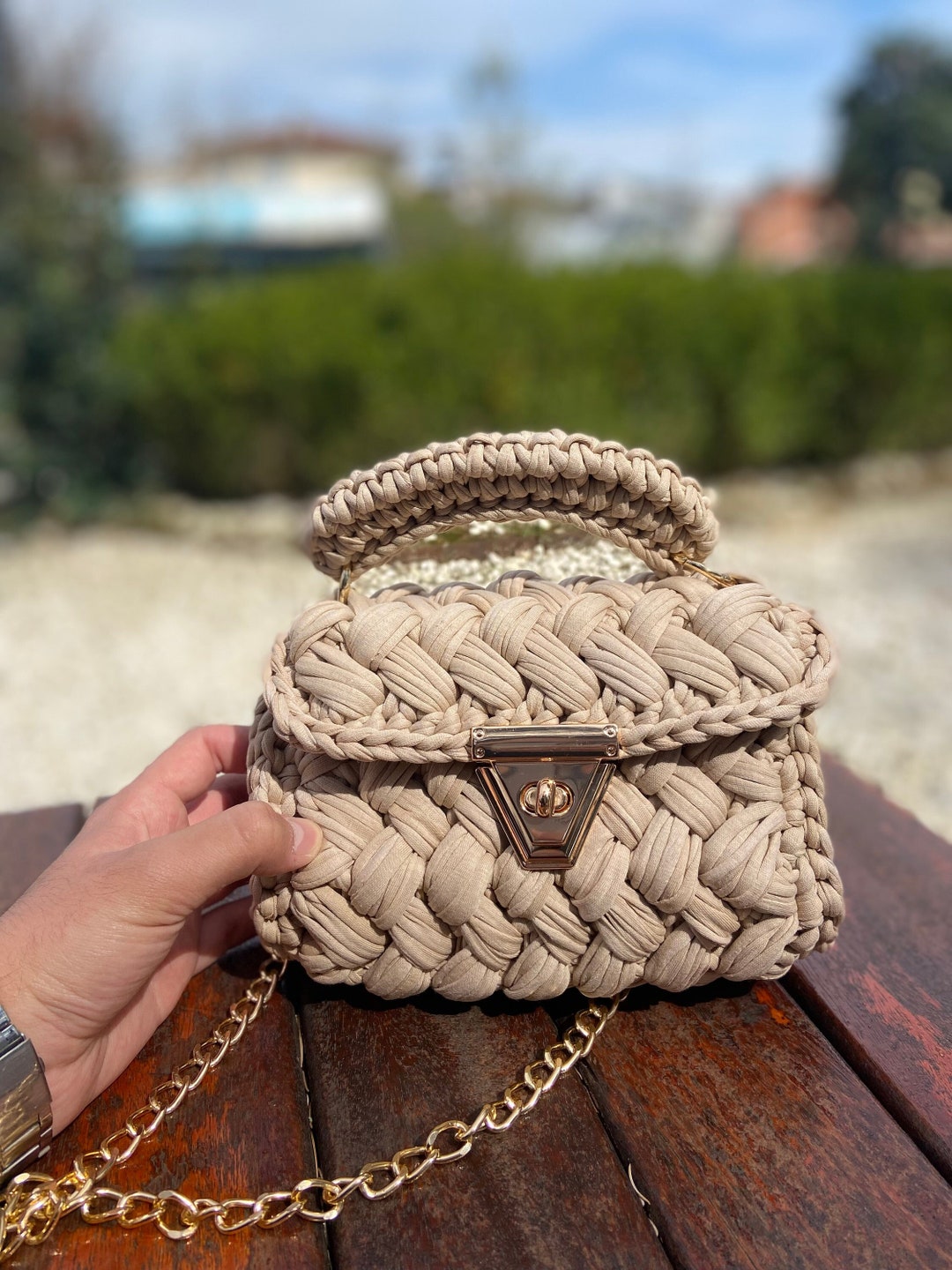 Shoulder Bag/hand Woven Bag/multi Color Bag/knitted Bag/colorful Bag ...