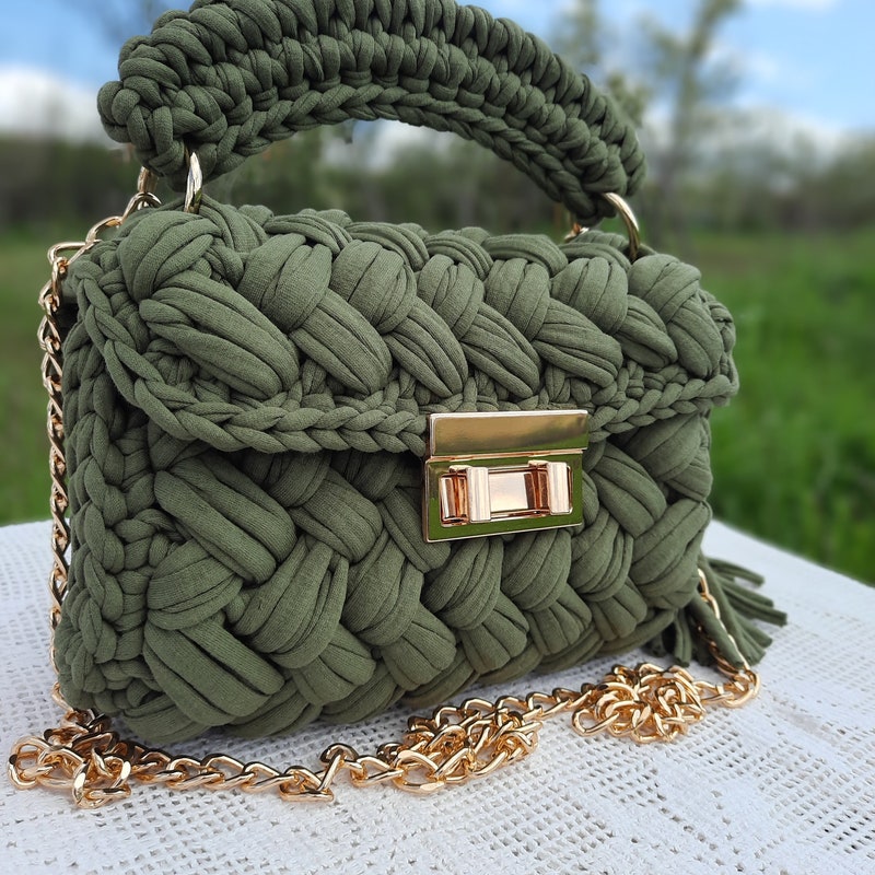 Knit Hand Bag - Etsy