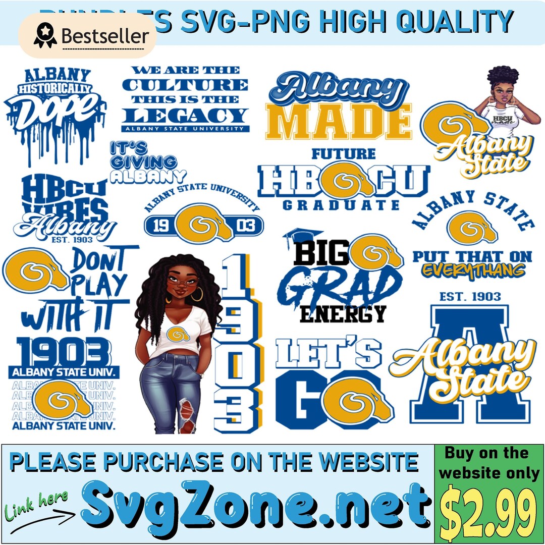 Albany State University Svg From the New Hbcu Collection - Etsy