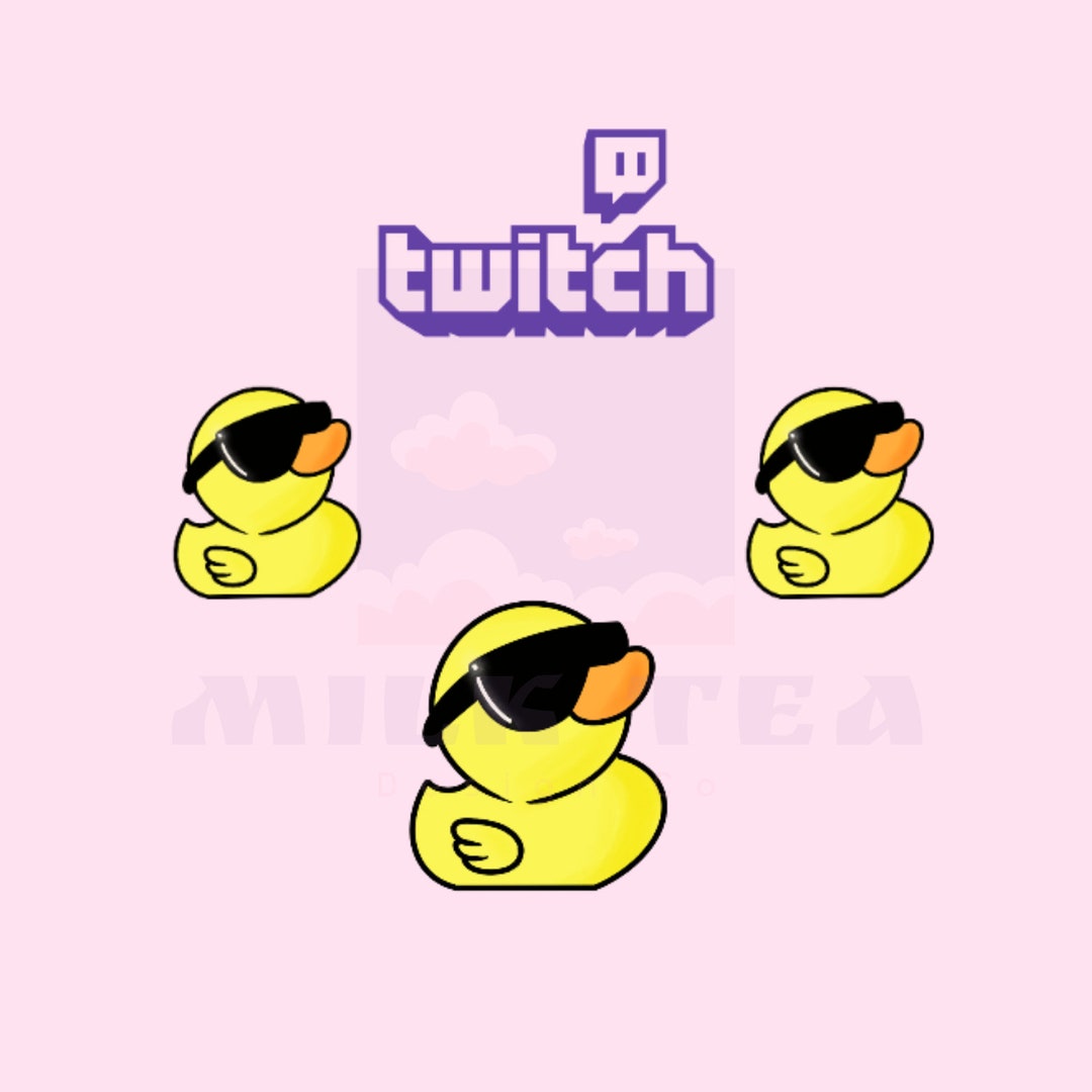 1 Twitch Emotes, Cool Duck Emote, Cute Duck Emote, Cool Emote, for ...