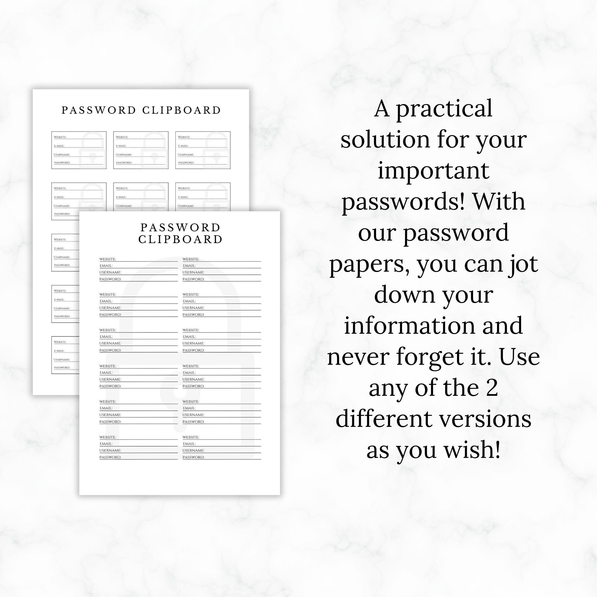 Password Tracker Printable-fillable, Password Organizer, A4 A5 Letter ...