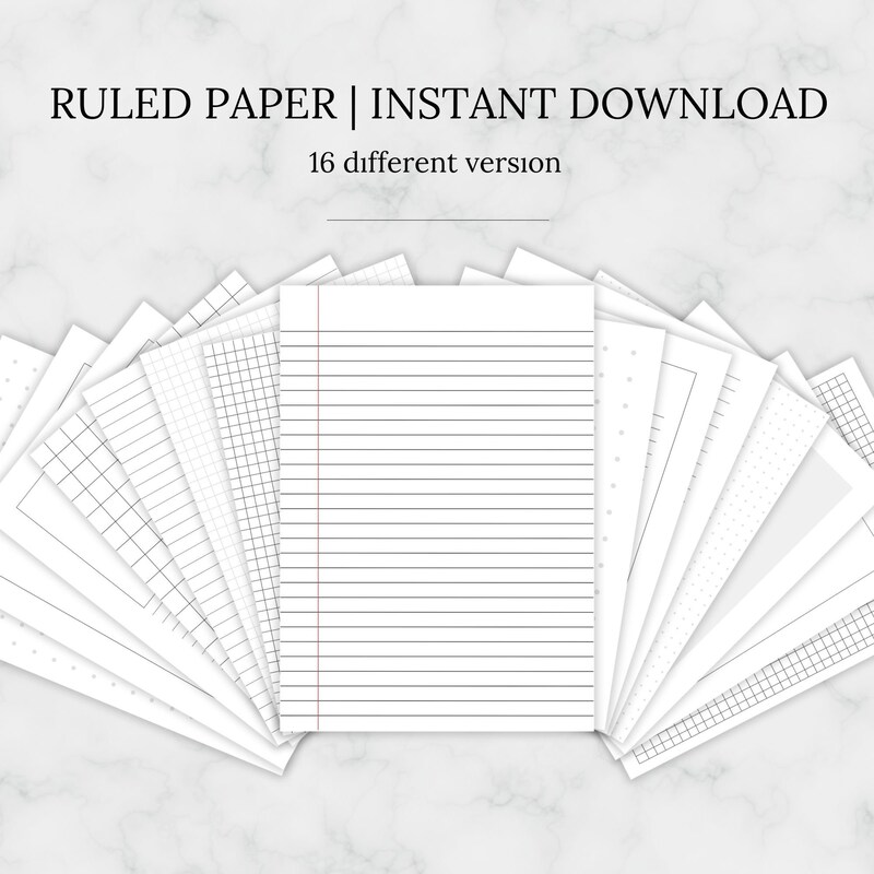 Digital Notebook Paper - Etsy