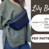 Charlie Sling Bag PDF Sewing Pattern: 3 Front Pocket Options - Etsy