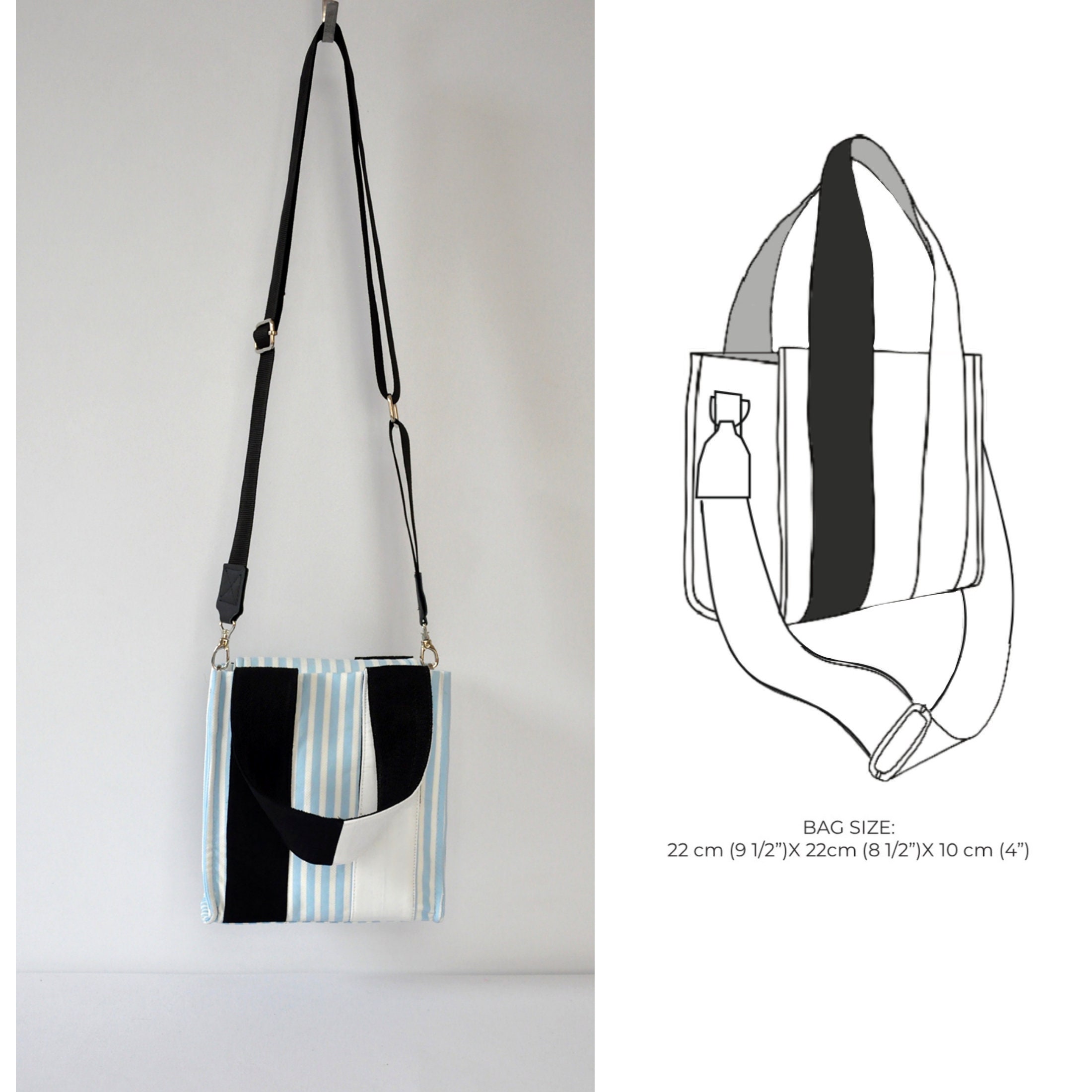 Small Cross Body Bag Sewing Pattern | Sling Shoulder Bag | Pattern ...