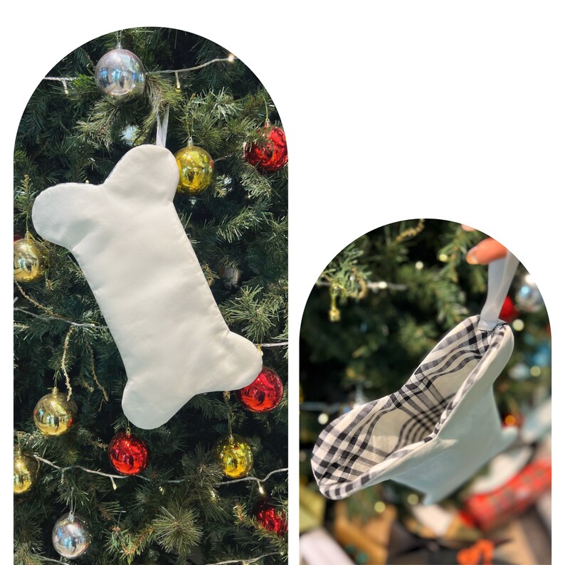 Dog Bone Stocking Sewing Pattern, Christmas Sock, Easy Beginner Project ...