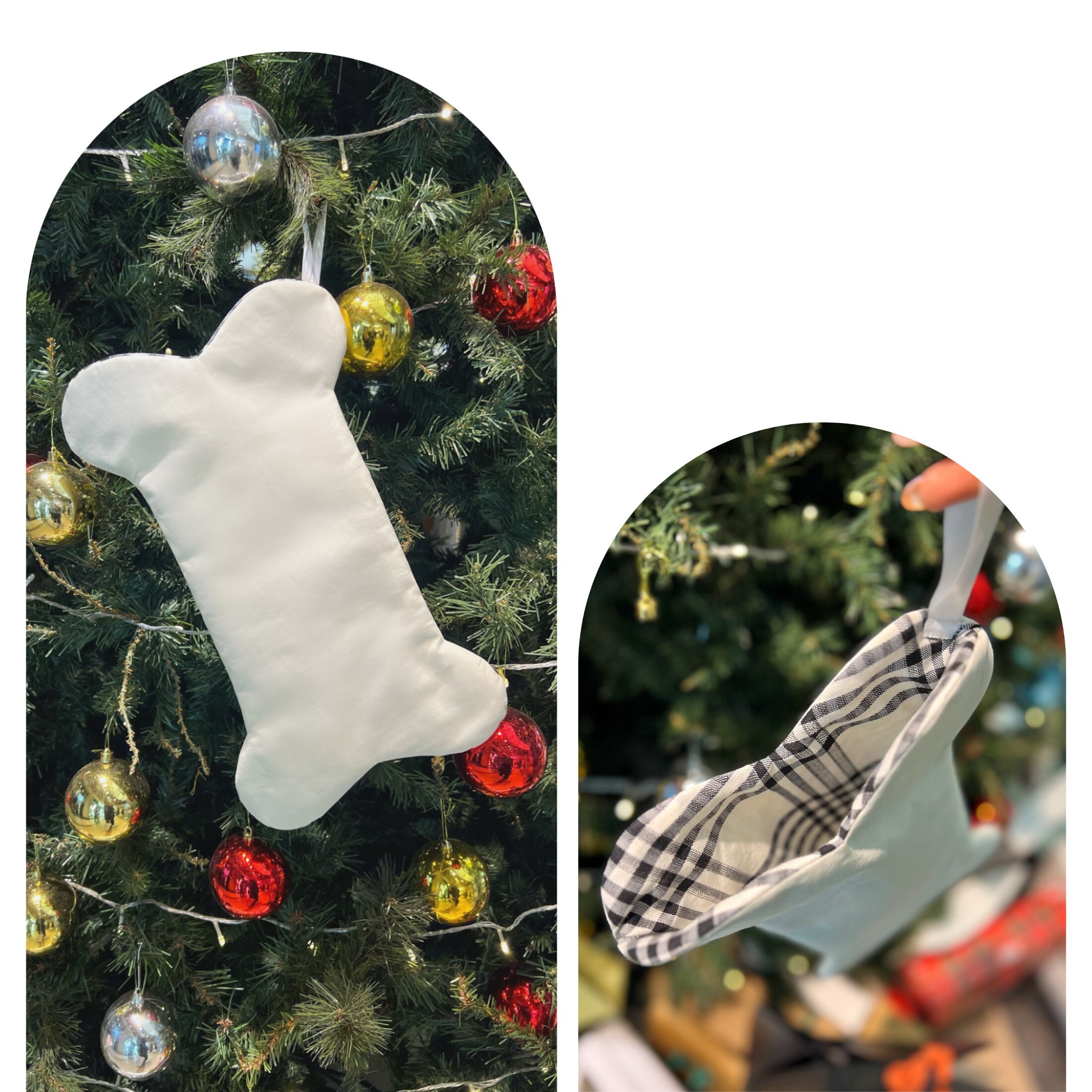 Dog Bone Stocking Sewing Pattern, Christmas Sock, Easy Beginner Project ...