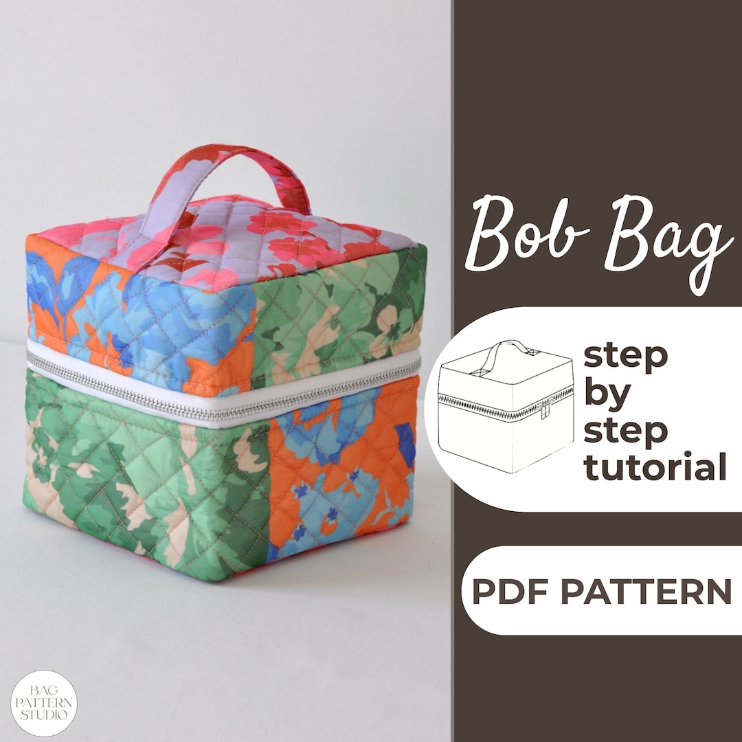 Make up Bag PDF Sewing Pattern, Cosmetic Bag Pattern, Toiletry Pouch ...