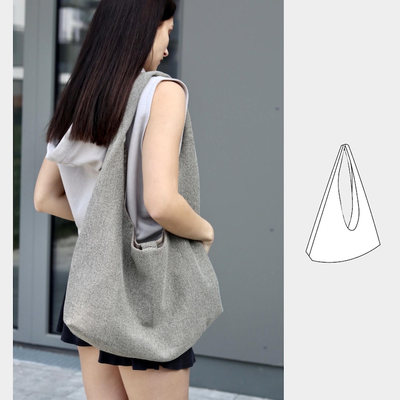 Oversized Tote Bag Sewing Pattern | Hobo Bag |shoulder Bag | Pattern ...