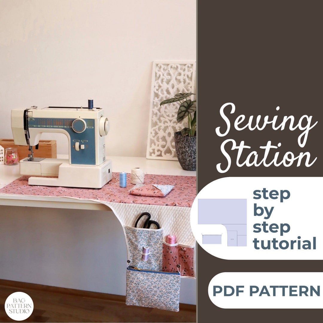 Sewing Mat Pattern + Pin Cushion Pattern + Zipper Pouch Sewing Pattern ...