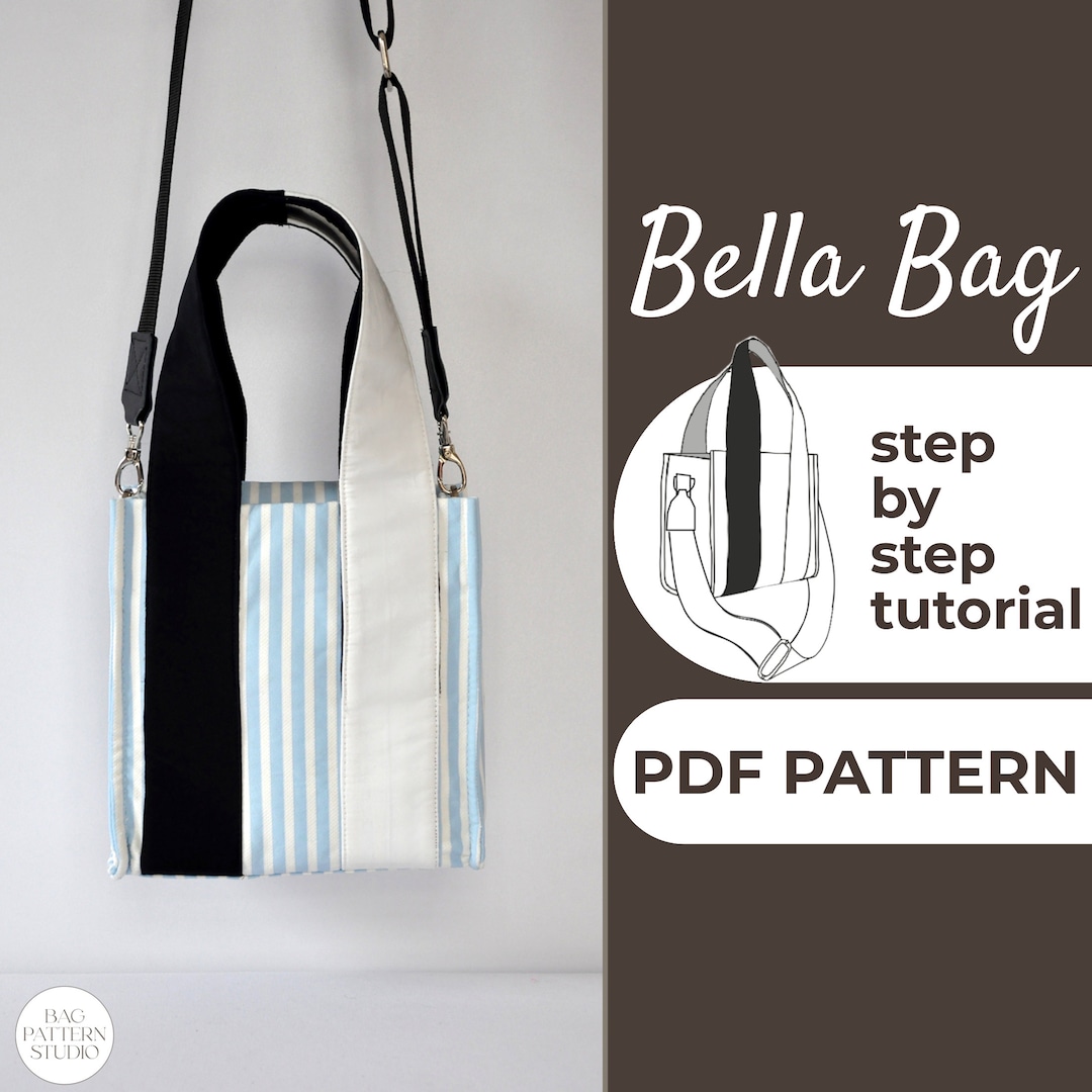 Small Cross Body Bag Sewing Pattern | Sling Shoulder Bag | Pattern ...