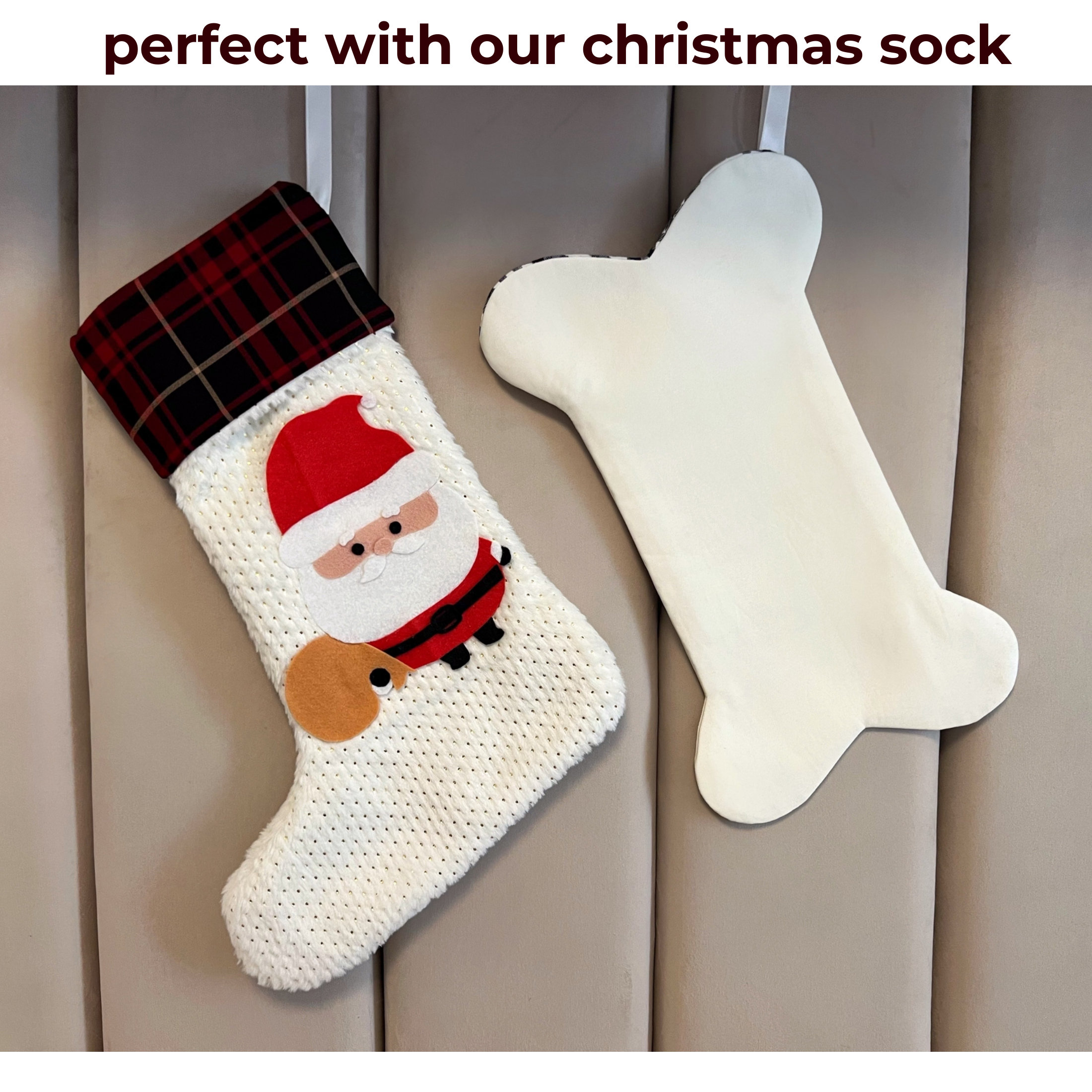 Dog Bone Stocking Sewing Pattern, Christmas Sock, Easy Beginner Project ...