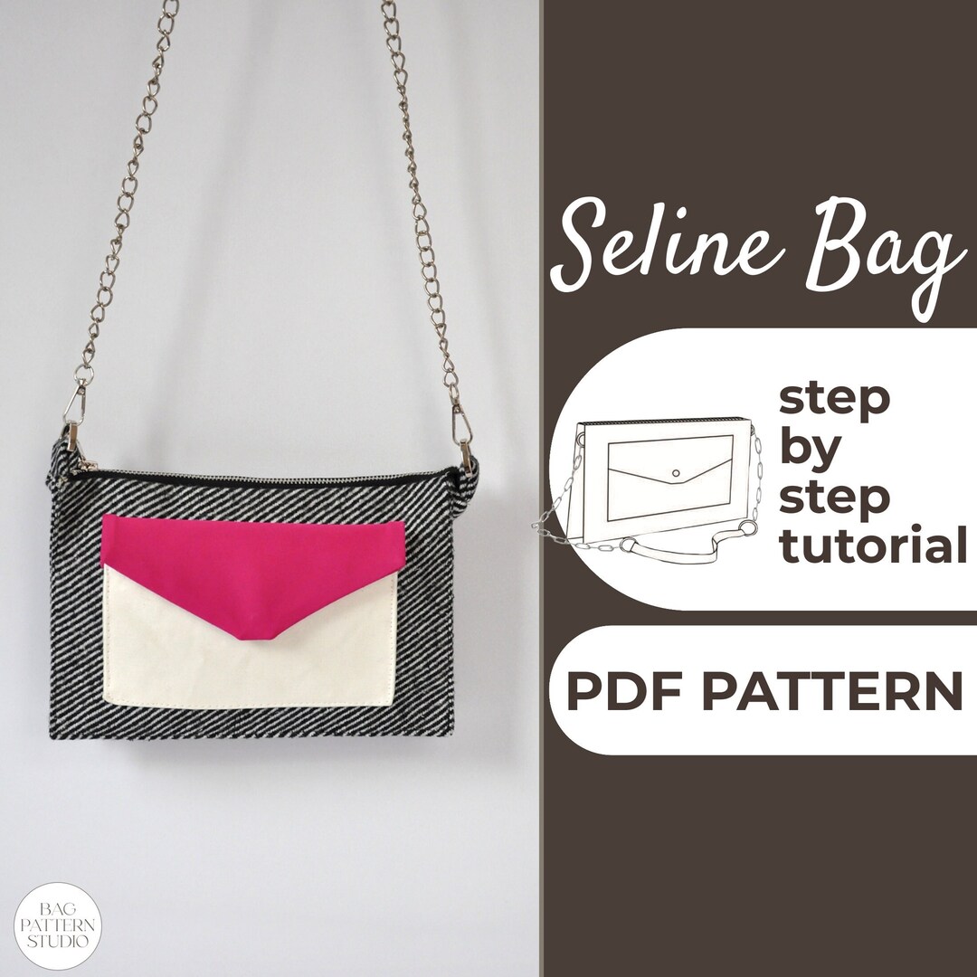 Cross Body Bag Sewing Pattern | Messenger Bag | Shoulder Bag | Pattern ...
