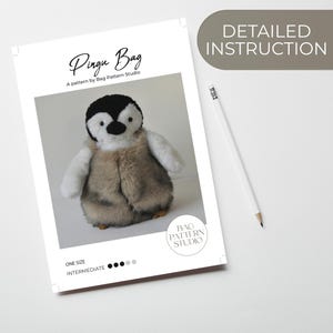 Mini Penguin Backpack Sewing Pattern | Cute Animal Bag | Mini Backpack ...