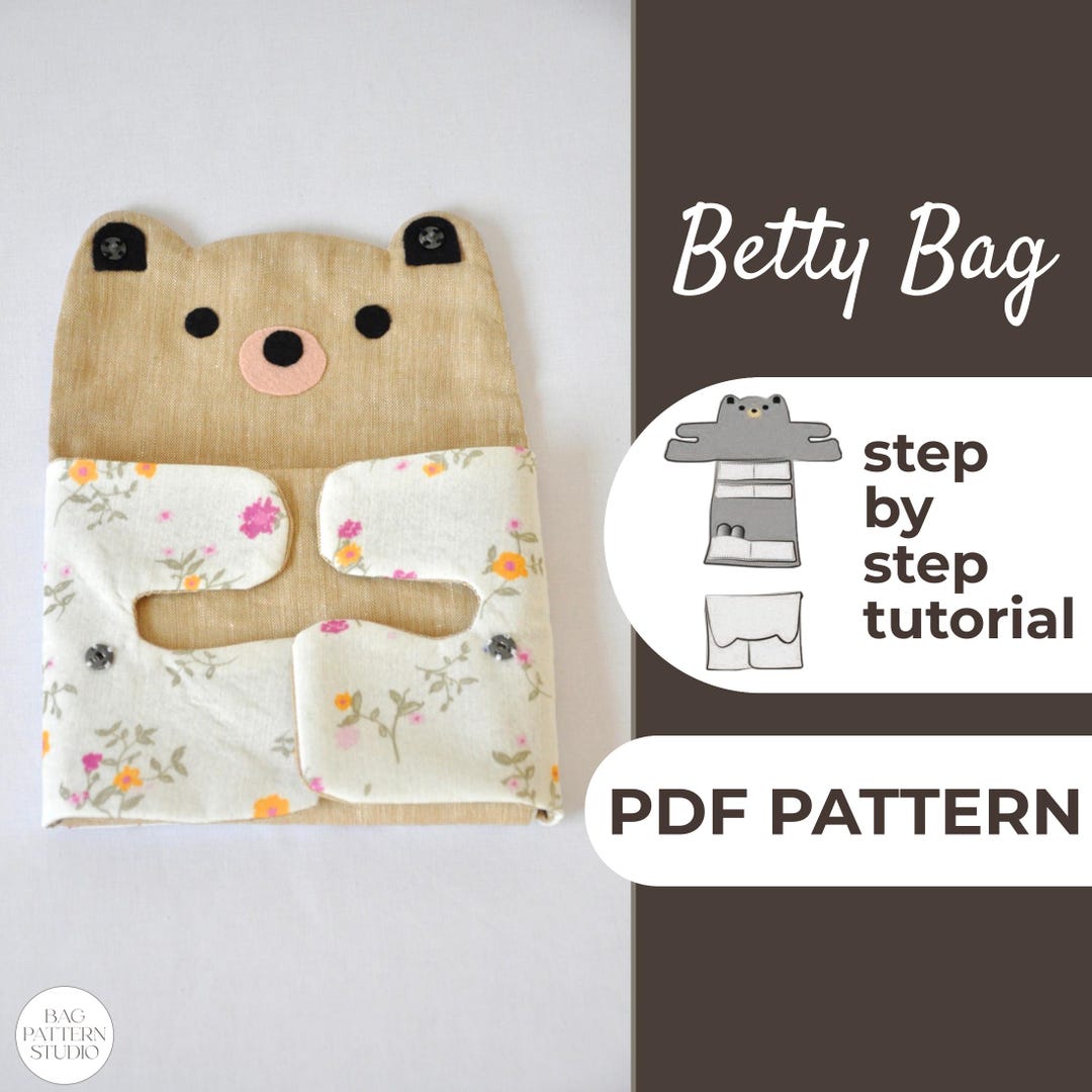 Organizer Pouch Sewing Pattern | Bag Sewing Project | Pen Case Pattern ...