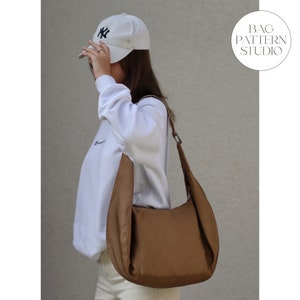 Crescent Bag Sewing Pattern, Oversized Hobo Bag, Crossbody Bag ...