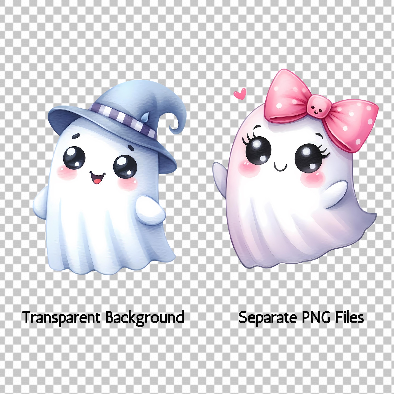 Cute Ghost Clipart, Halloween Clipart, Cute Ghost Png, Cute Halloween ...