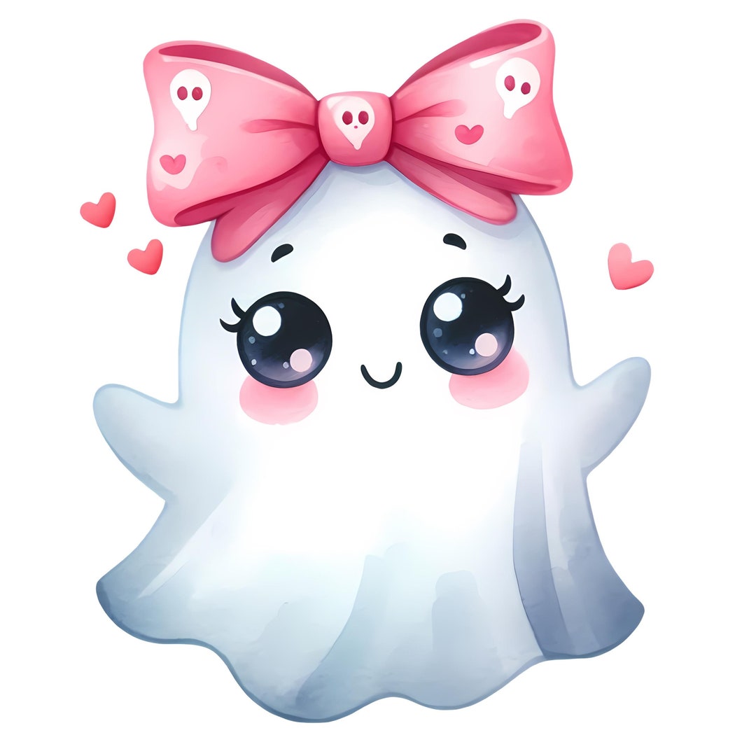 Cute Ghost Clipart, Halloween Clipart, Cute Ghost Png, Cute Halloween ...