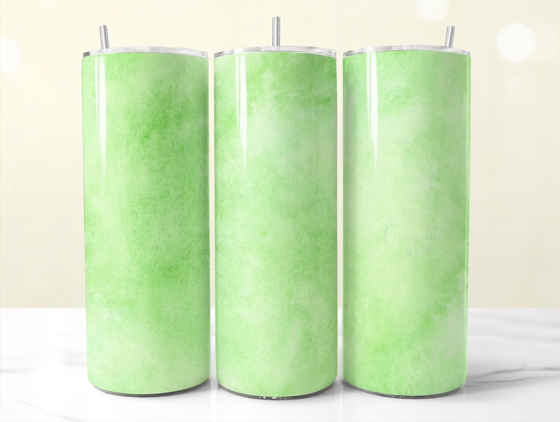 Light Green Watercolor Tumbler Wrap, Lime Green Watercolor Texture PNG ...