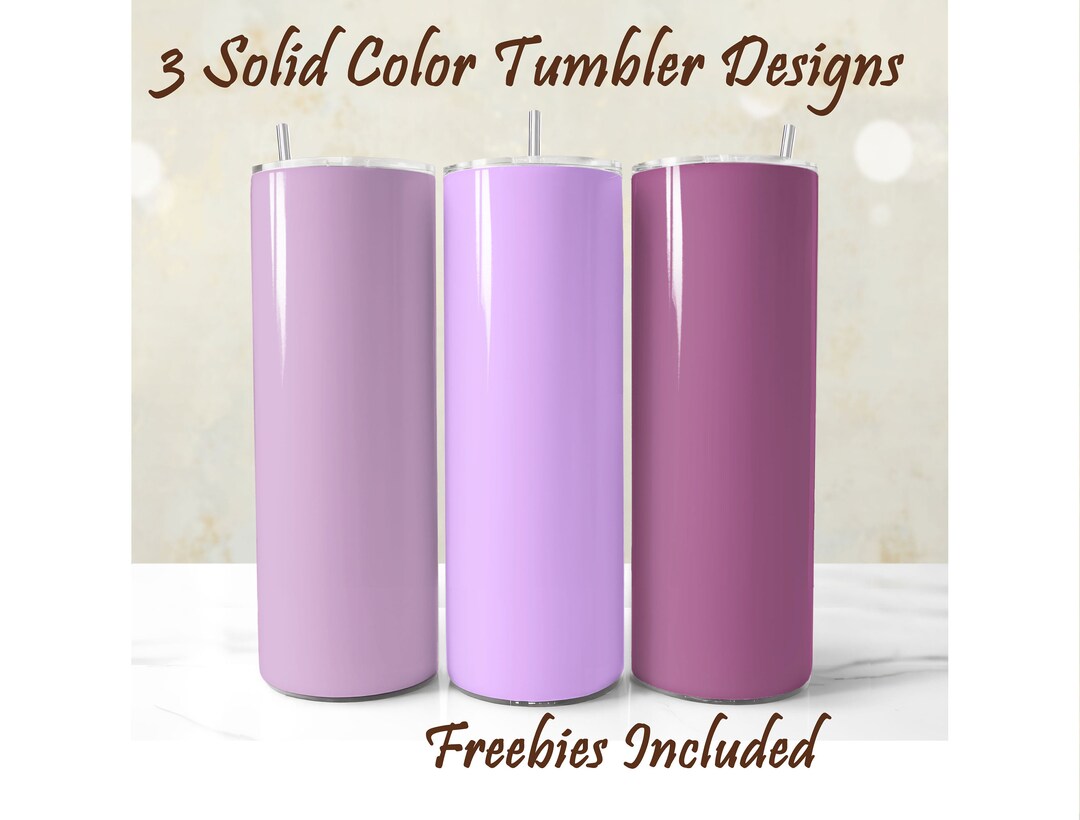 3 Light Purple Tumbler Wraps, Lilac and Lavender Sublimation Designs ...