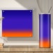 3 Blue and Orange Tumbler Wrap Designs, Blue and Orange Ombre PNG ...