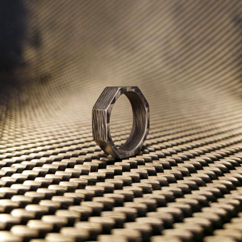 Carbon Ring - Etsy