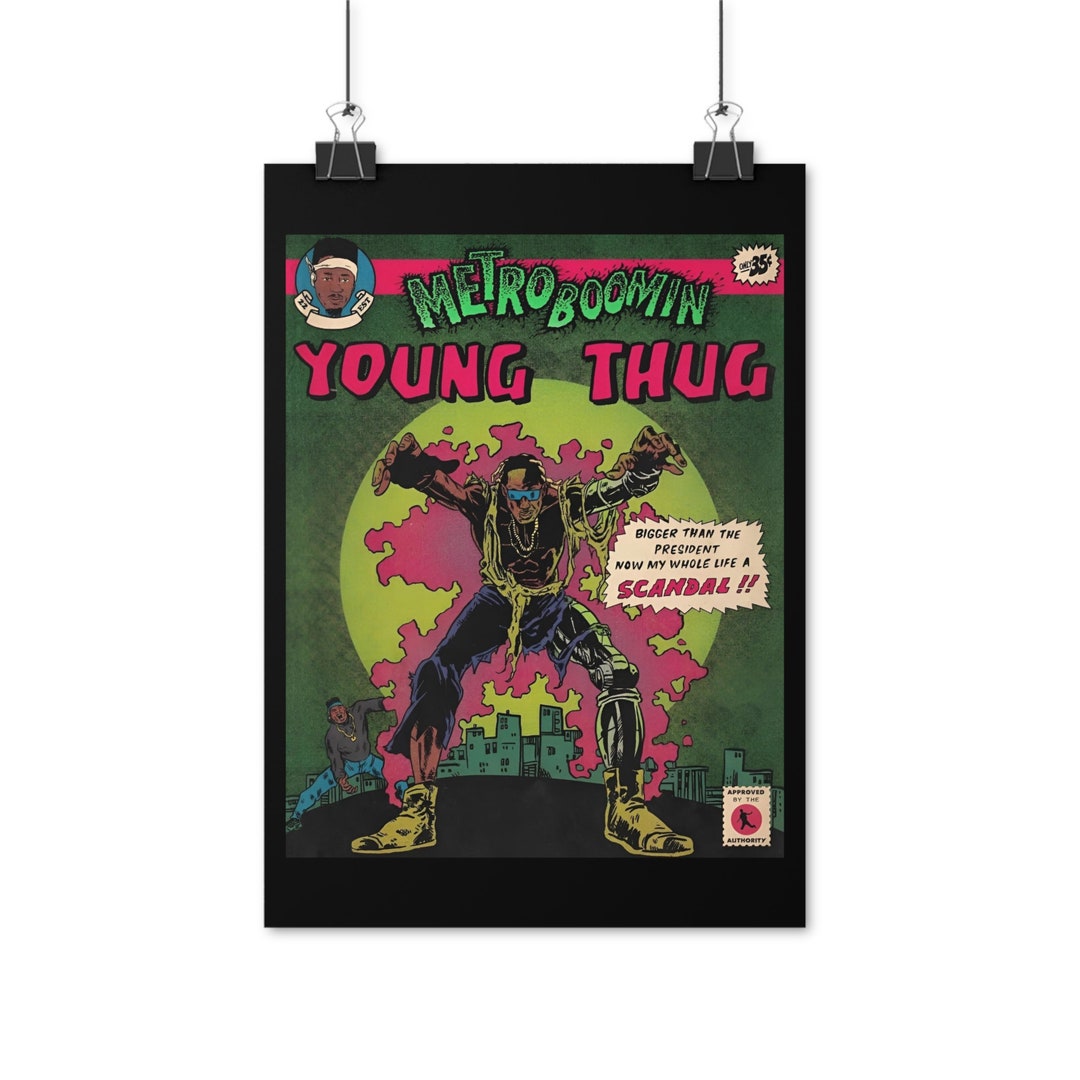 Young Thug Comic Style Poster - Etsy