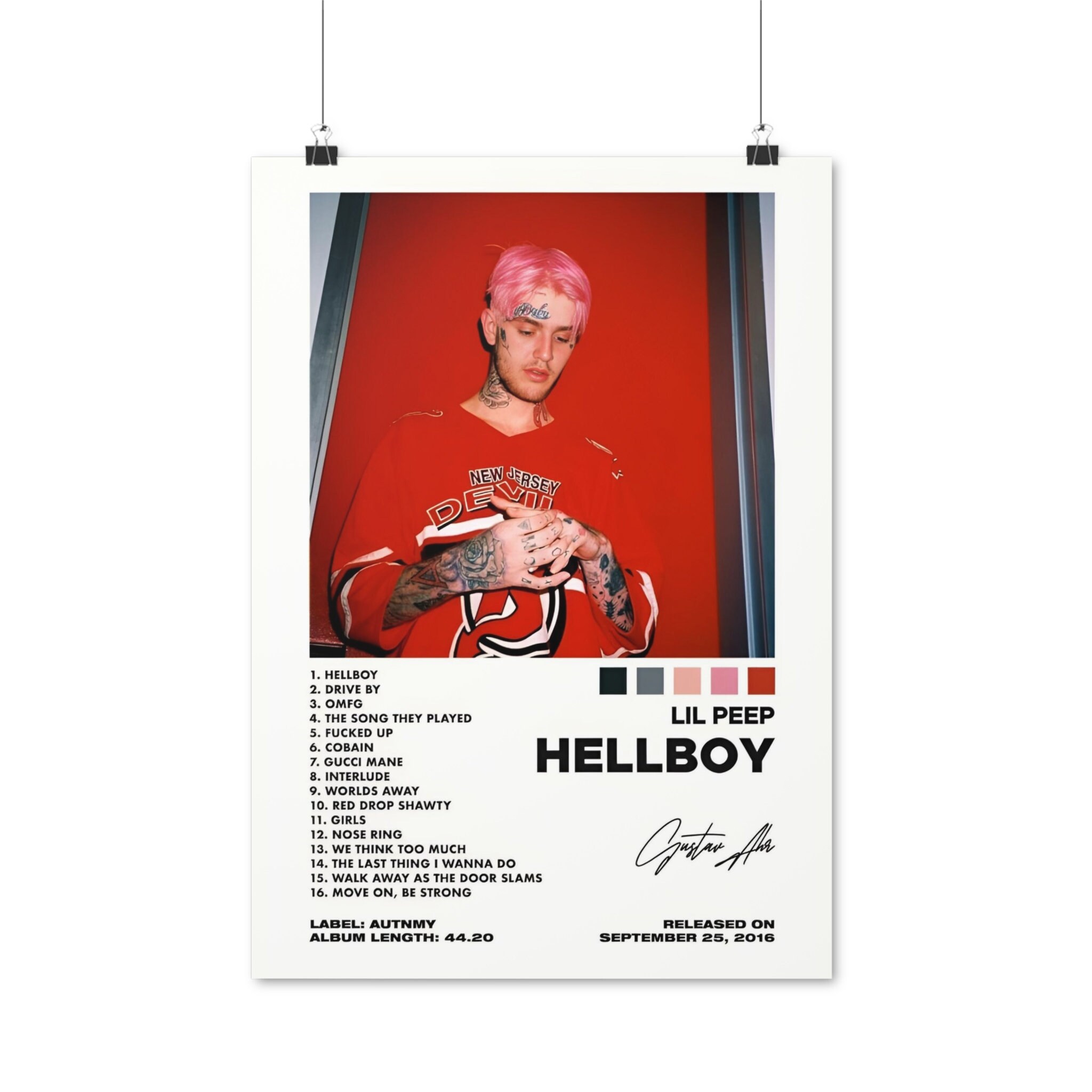 Lil Peep 'hellboy' Poster - Etsy