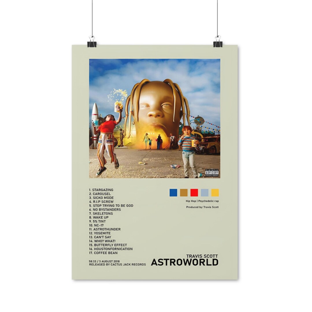Travis Scott 'astroworld' Poster - Etsy