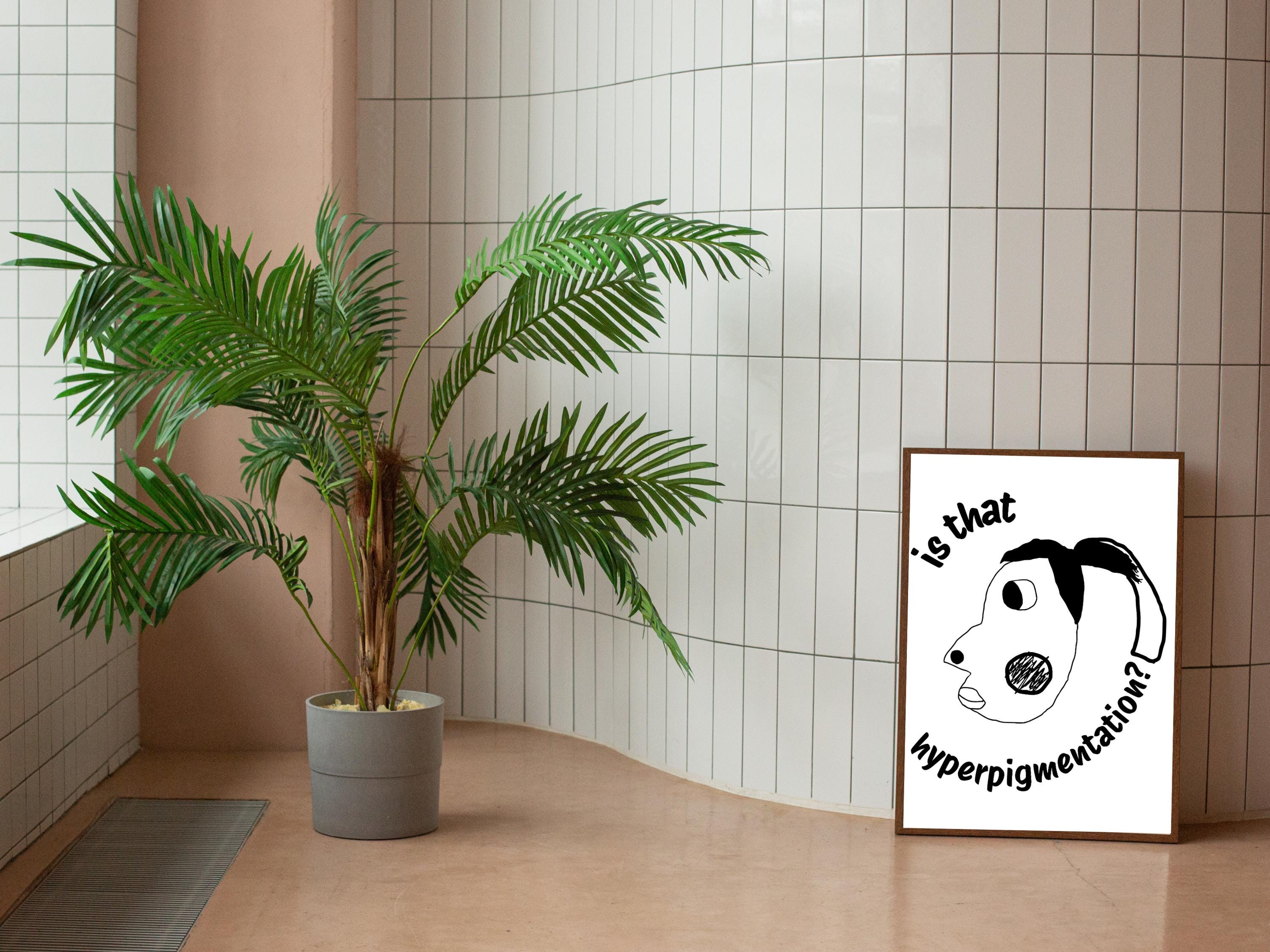 Is That Hyperpigmentation? Tiktok Meme Print, Abstract Face Line Art ...