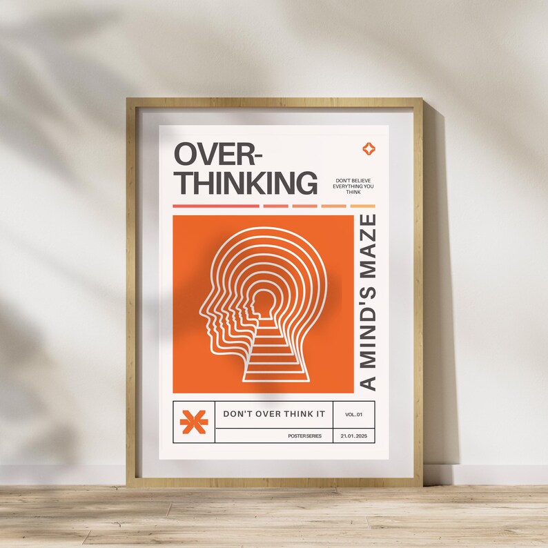 Retro Gallery Wall Art Set, Eclectic Overthinkers Posters (digital ...