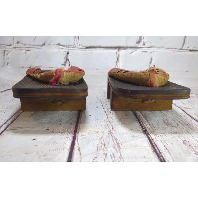 Vintage Japanese Wooden Wood Geta Geisha Sandals Shoes - Etsy