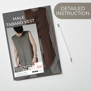 Tabard Sewing Pattern, Male Medieval Surcoat, XS - XXXL, Sideless ...