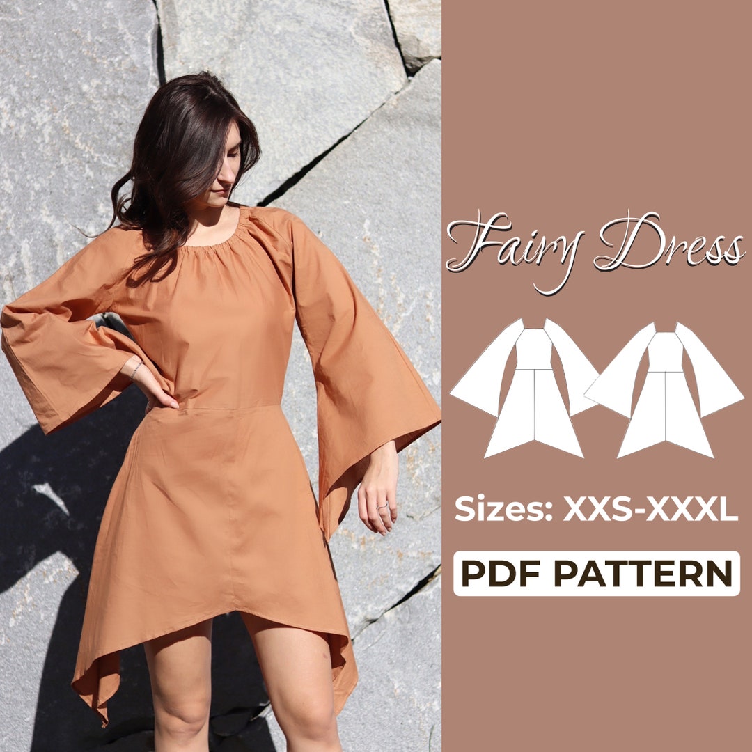 Fairy Dress Sewing Pattern | Medieval Fantasy Dress | Pattern ...