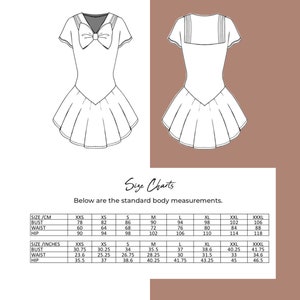 Sailor Dress Pattern, Anime Sailor Dress Sewing Pattern, A0, A4, Us ...