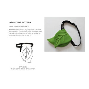 Fanny Pack Sewing Pattern | Leaf Bag | Belt Pouch | Easy Beginner ...